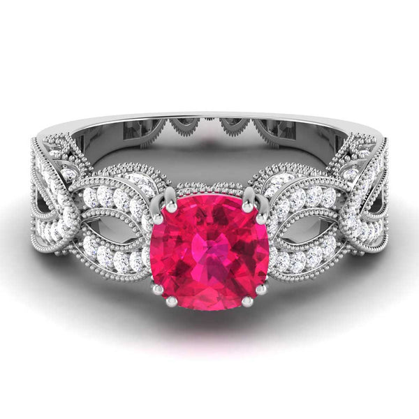 Solid 925 Sterling Silver Infinity Twist Design Engagement Ring ST ...